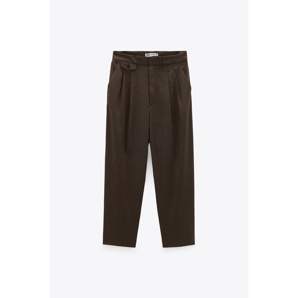 Zara | Pants & Jumpsuits | Zara Cropped Dad Pants | Poshmark